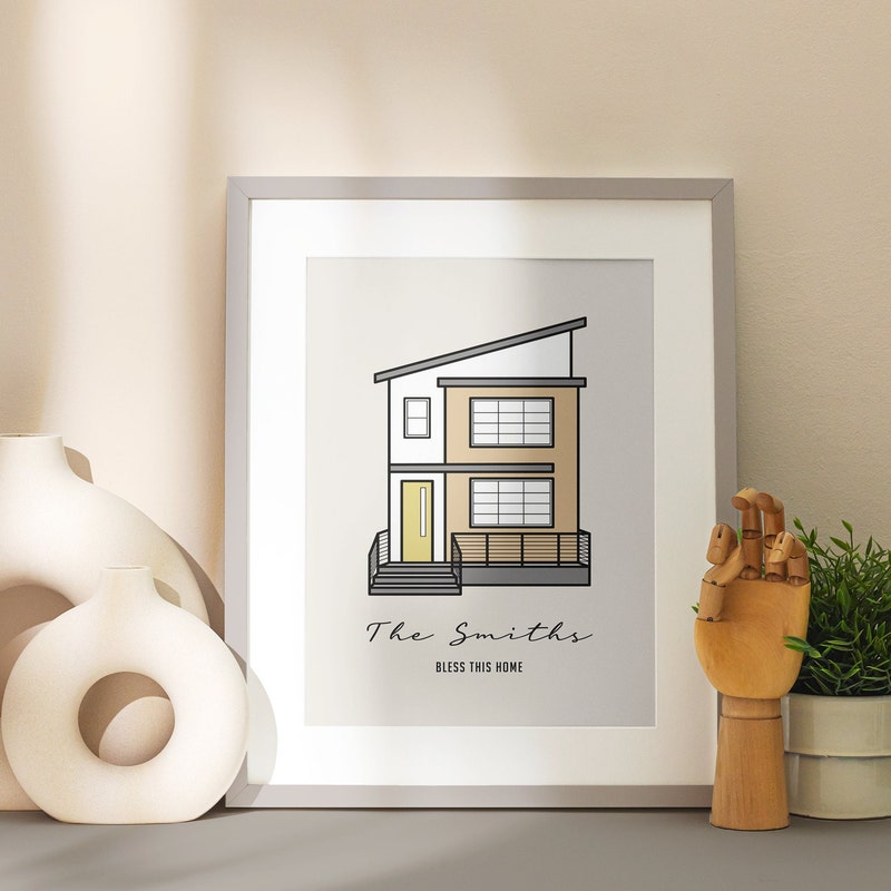 Custom House Portrait - Etsy