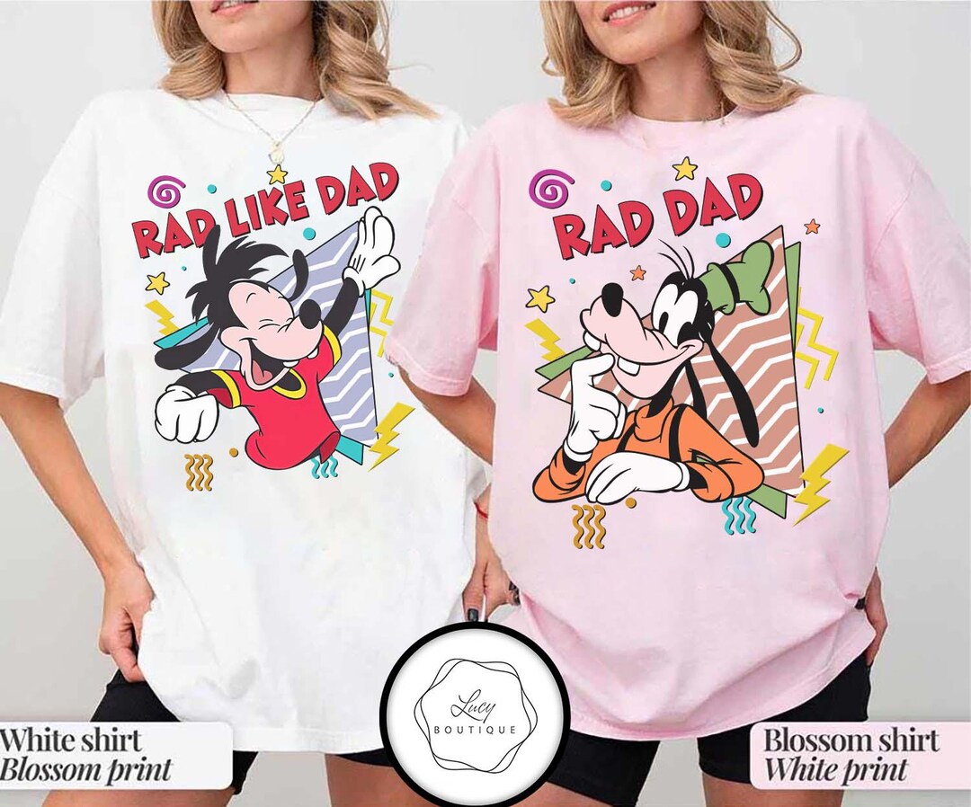Retro 90s Disney Goofy and Max Goof Rad Dad Rad Like Dad Shirt, Dad and ...