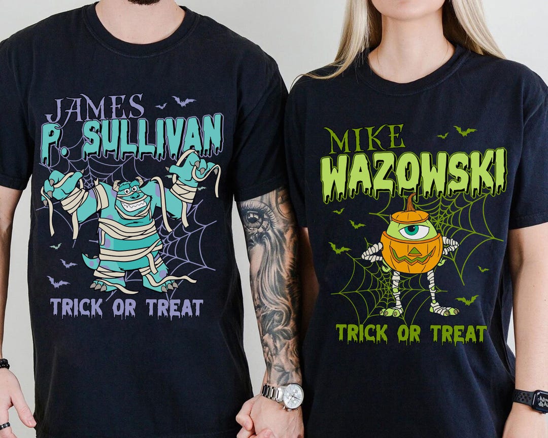 Disney Monsters Inc James P. Sullivan and Mike Wazowski Halloween Mummy ...