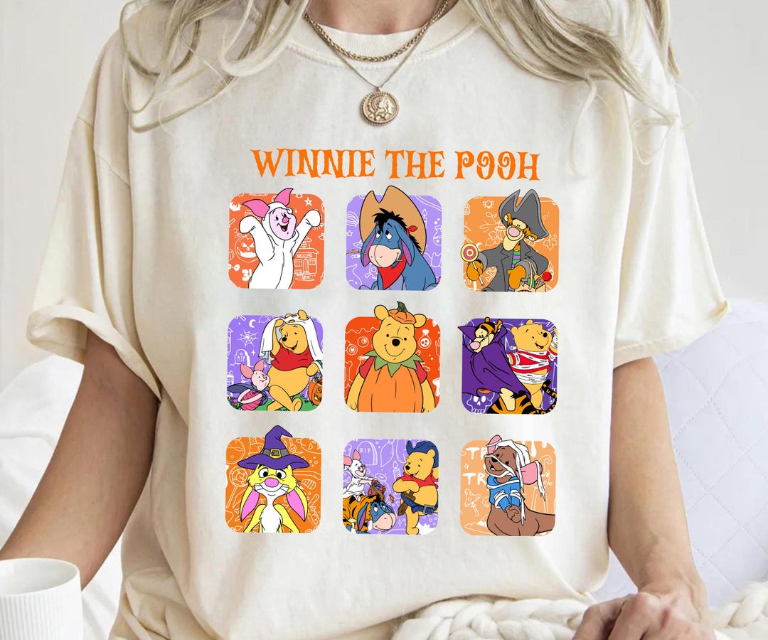 Disney Winnie the Pooh Halloween Moods Shirt, Pooh, Tigger, Eeyore ...