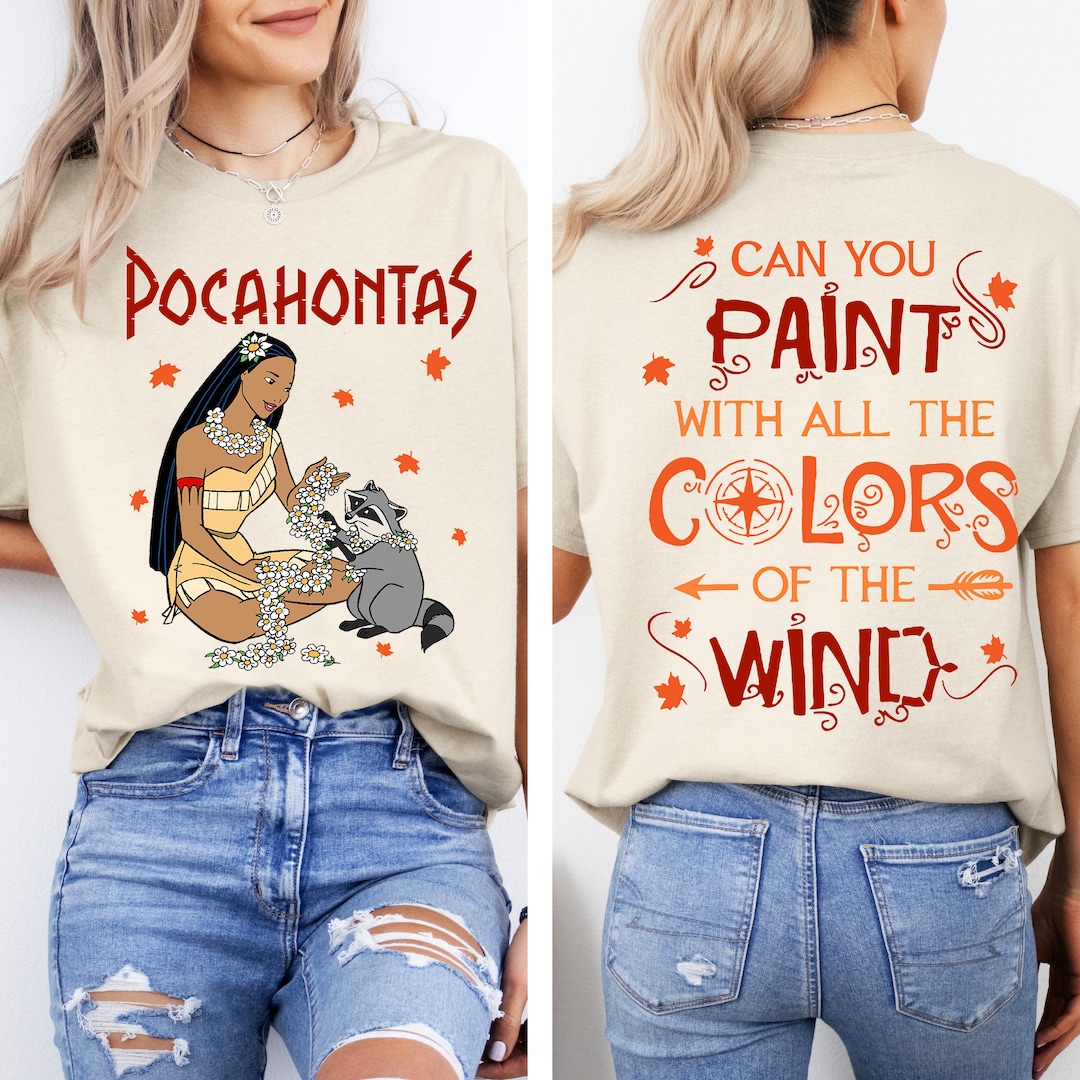 Retro Disney Pocahontas Princess Shirt, Pocahontas Meeko Raccoon T ...