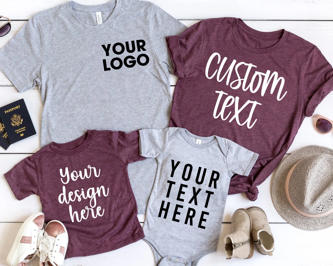 Custom T-shirts, Personalized T-shirt, Custom Logo Shirt, Custom Text ...
