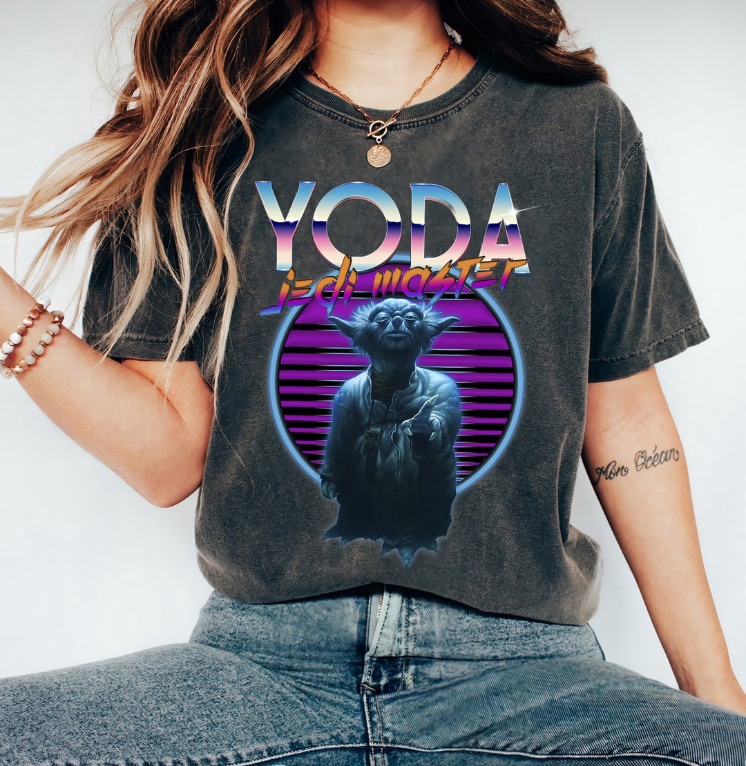 Star Wars Yoda Jedi Master the Ultimate Retro 80's T-shirt, Disney Star ...
