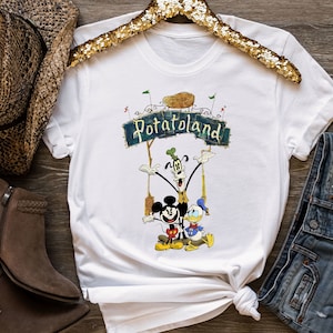Vintage Mickey and Friends Disney Potatoland Shirt, Mickey Donald Goofy ...