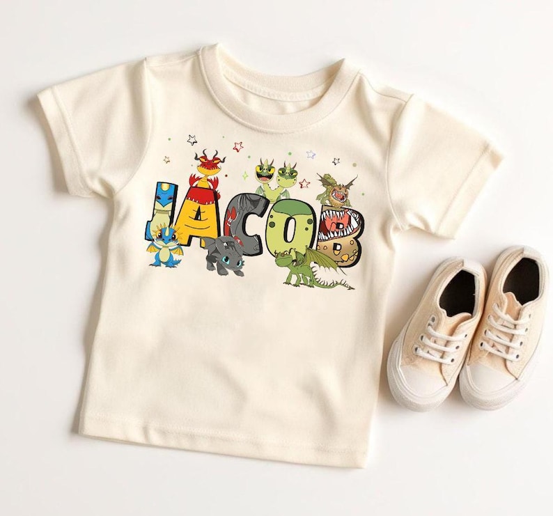 Personalized How to Train Your Dragon Character Shirt, Toothless Light ...