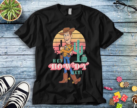 Disney Toy Story 4 Woody Hey Howdy Hey Retro Portrait Unisex - Etsy