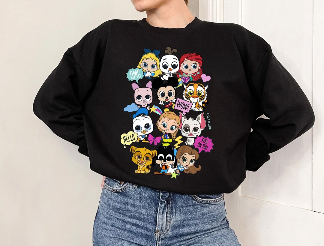Disney Mickey and Friends Chibi Characters Group Shirt, Disneyland ...