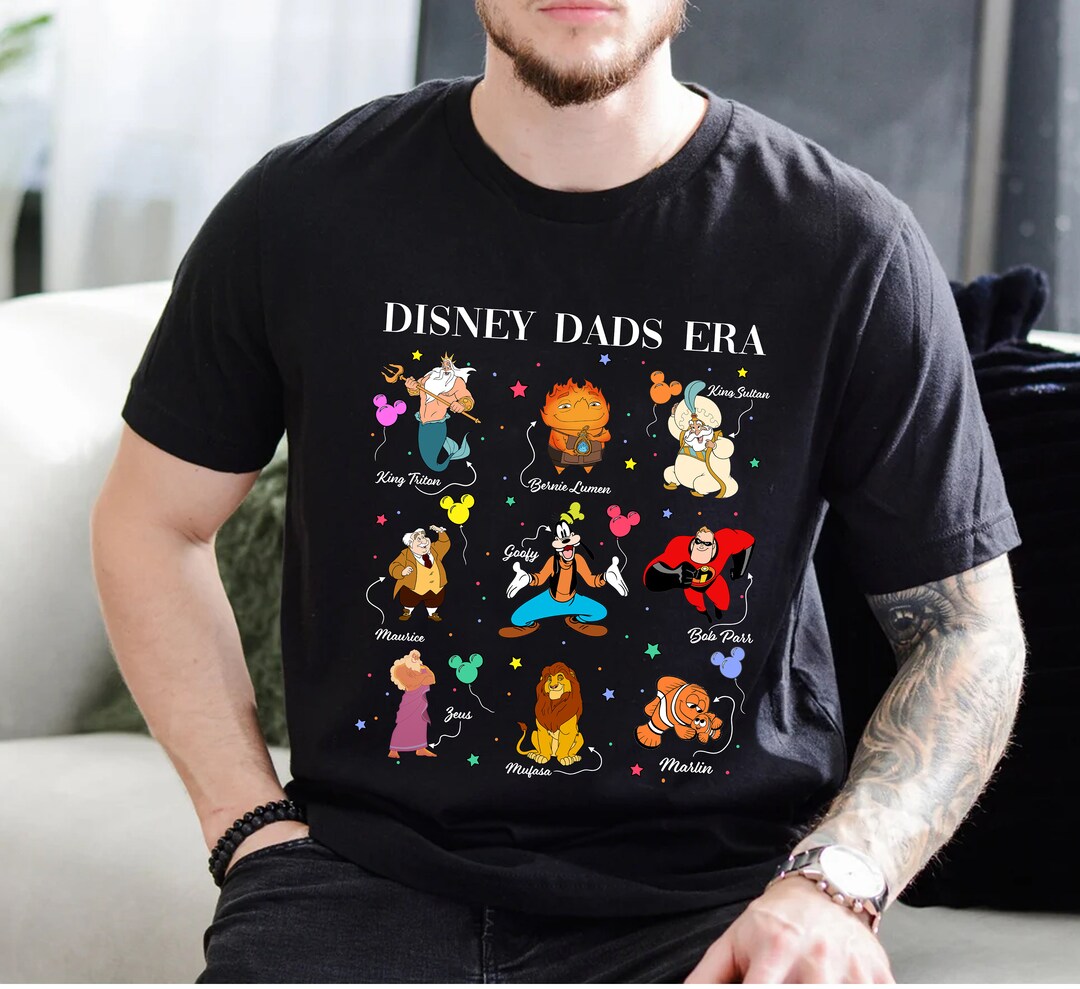 Vintage in My Disney Dad Era Shirt, Disney Dad Characters T-shirt ...