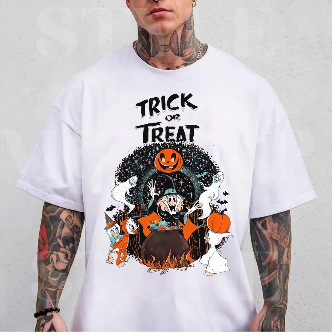 Disney Huey Dewey Louie Duck Witch Hazel Trick or Treat Shirt, Disney ...