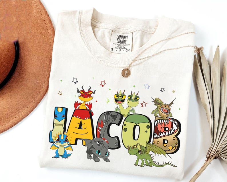 Personalized How to Train Your Dragon Character Shirt, Toothless Light ...