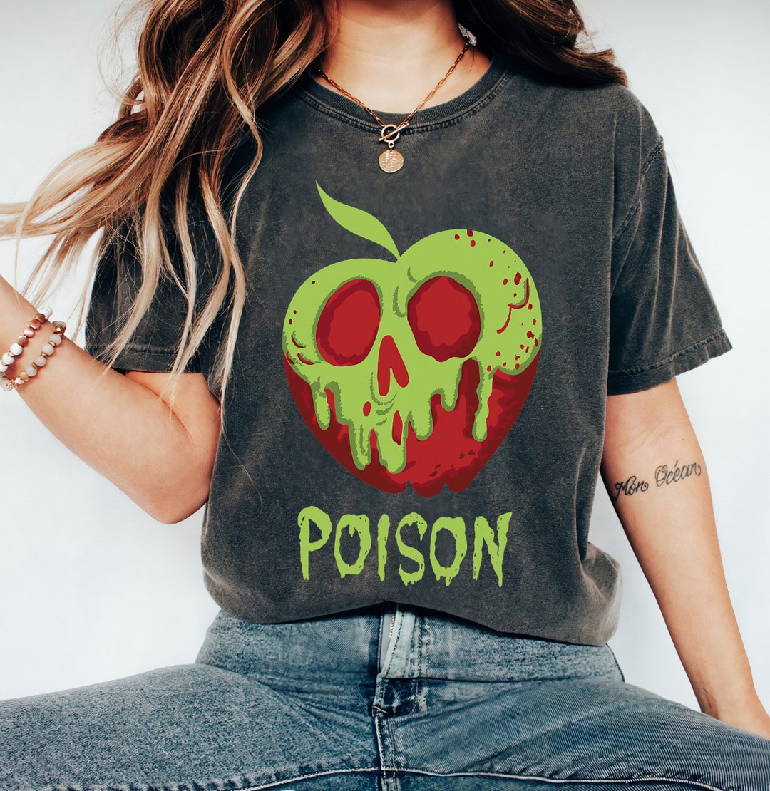 Disney Apple Poison Snow White Bad Apple Graphic T-shirt, Disneyland ...