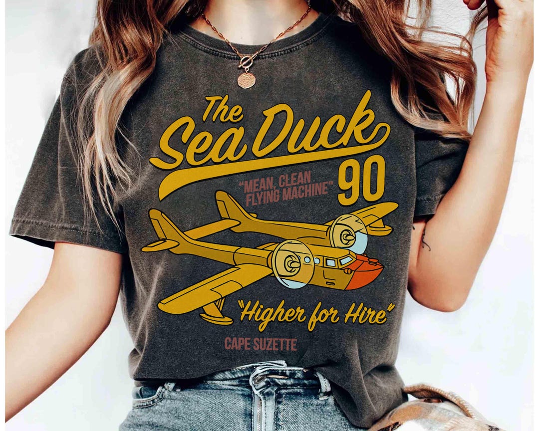 Vintage Disney Talespin Sea Duck Shirt, Higher for Hire Plane Tee, Cape ...