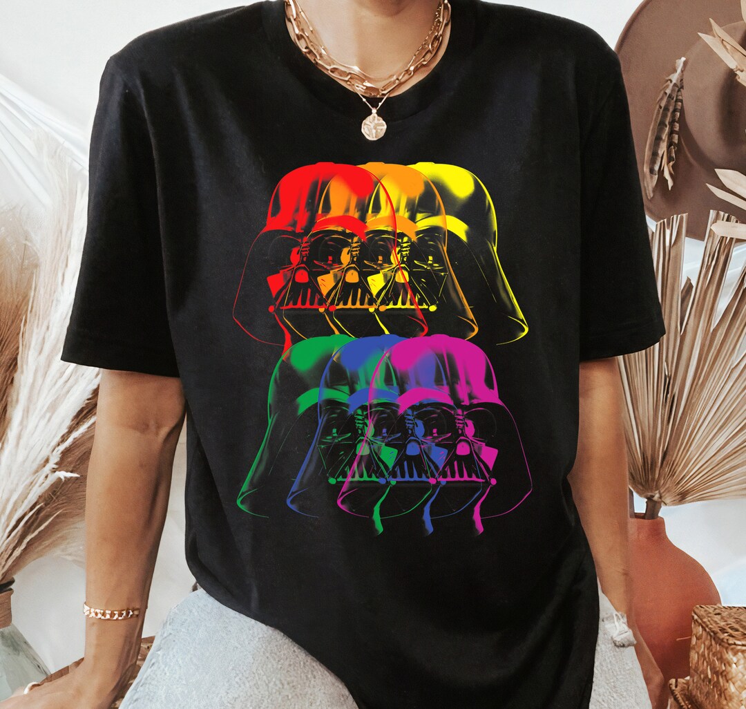 Star Wars Darth Vader Rainbow Darkside T-shirt, Disneyland Family ...