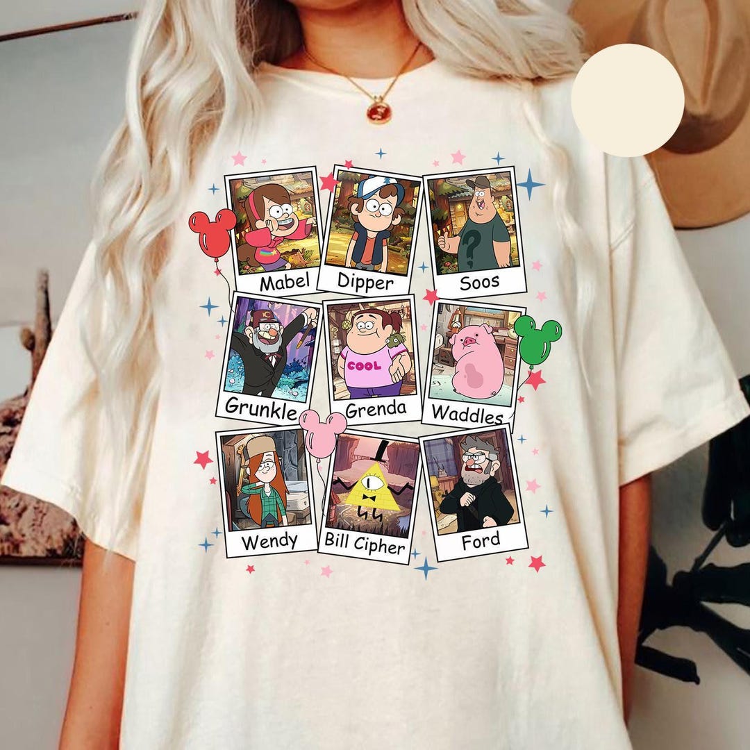 Disney Gravity Falls Photos Book Shirt, Gravity Falls Birthday Balloon ...