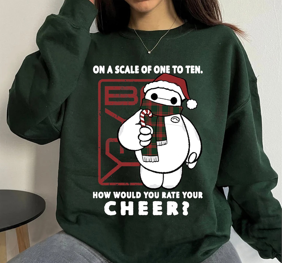 Disney Big Hero Baymax How Would You Rate Your Cheer Xmas T-shirt ...