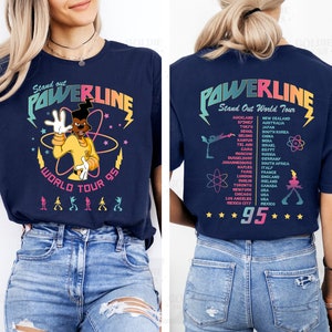 Retro Disney Powerline Stand Out World Tour 95 Shirt, Disney Vintage A ...