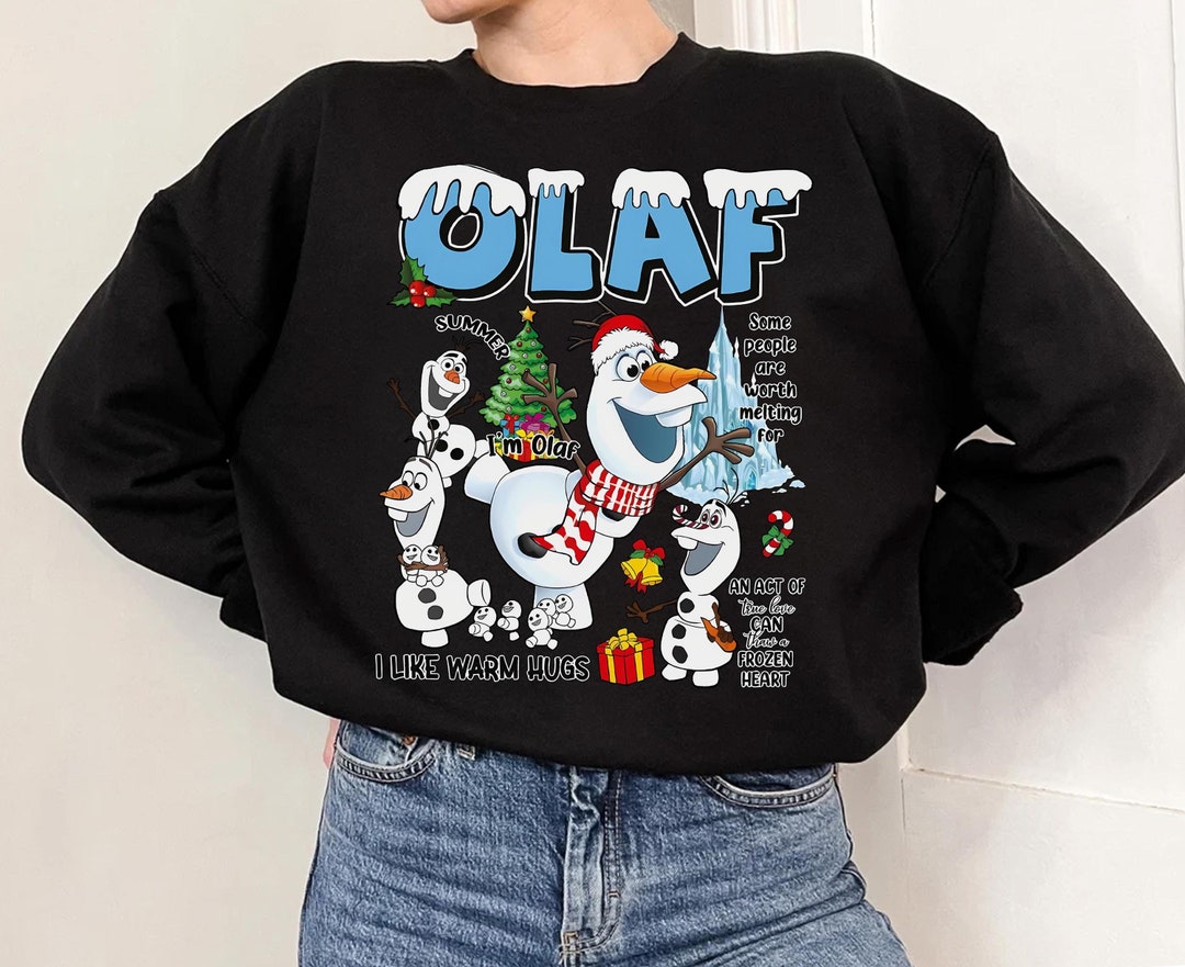 Disney Frozen Olaf Christmas Santa Costume Shirt, Disney Olaf Merry ...