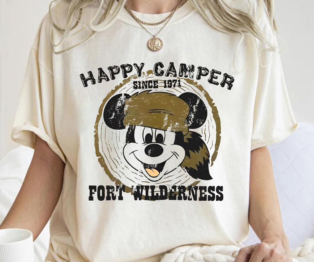 Disney Mickey Happy Camper Since 1971 Shirt, Disney Fort Wilderness ...