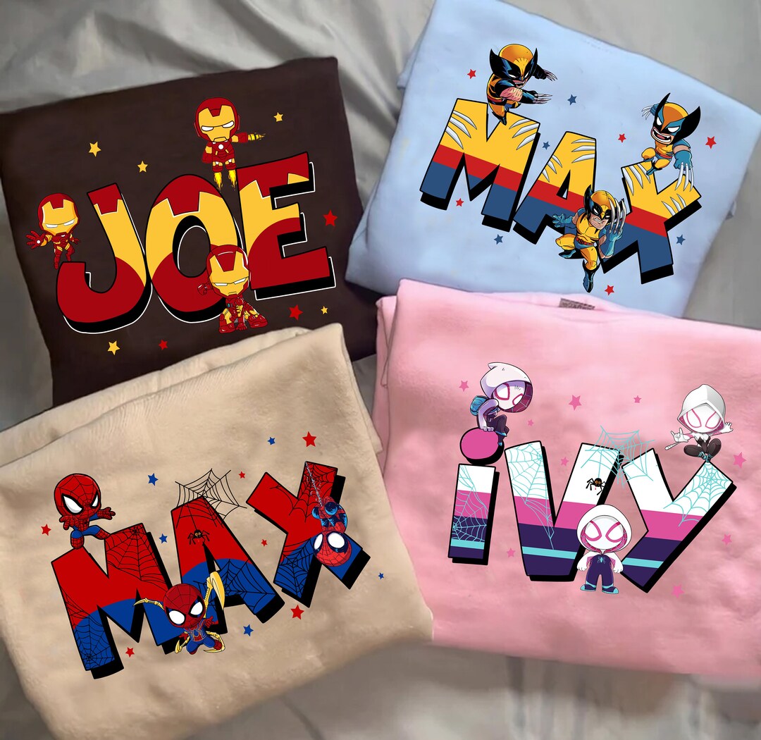 Personalized Spider-man Custom Name Shirt, Marvel Spider-man Spider ...