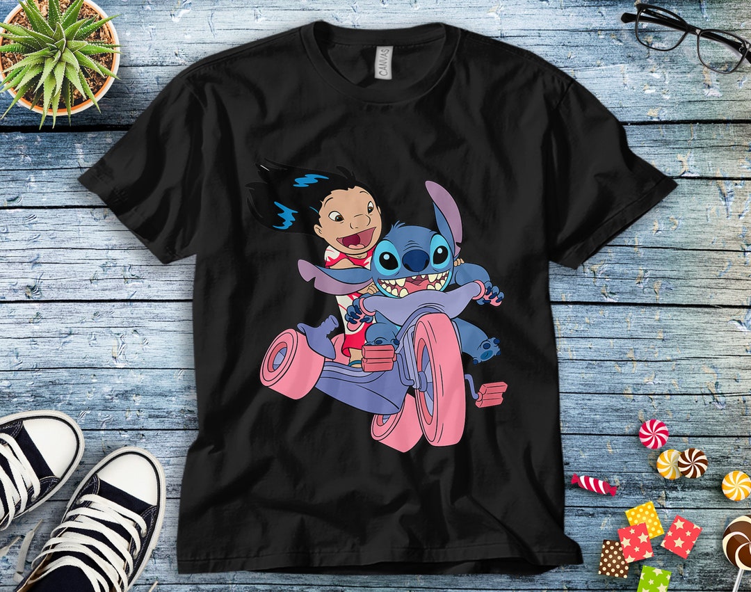 Disney Lilo and Stitch Bike Adventure Graphic Unisex Tee Adult - Etsy