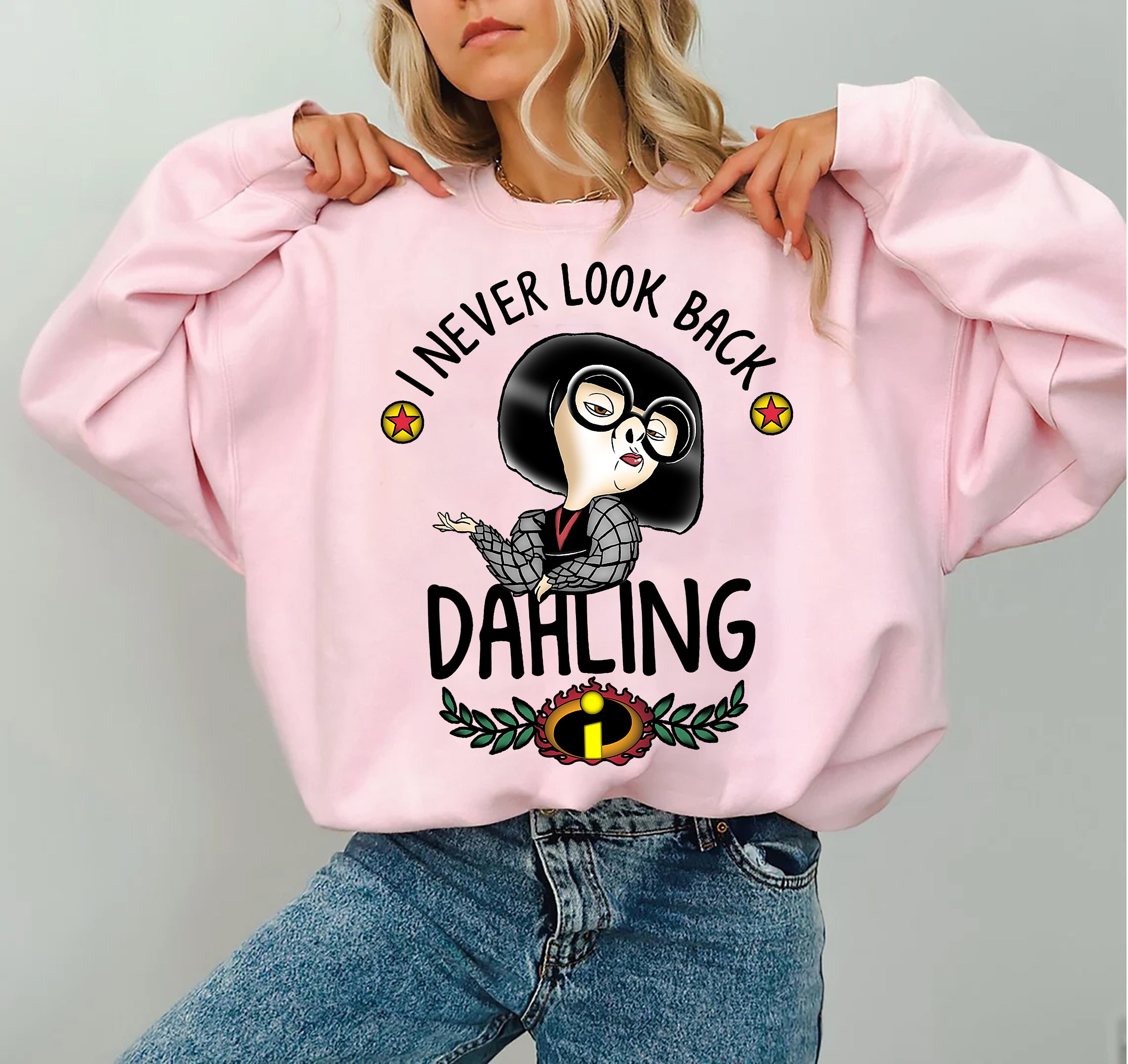 Disney Pixar Incredibles Edna Darling Graphic Shirt, I Never Look Back ...