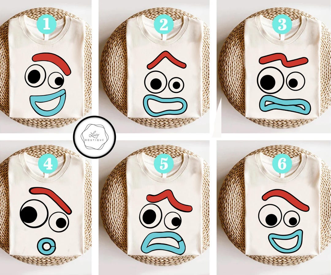 Disney Pixar Toy Story 4 Forky Large Happy Surprised Upset Face ...