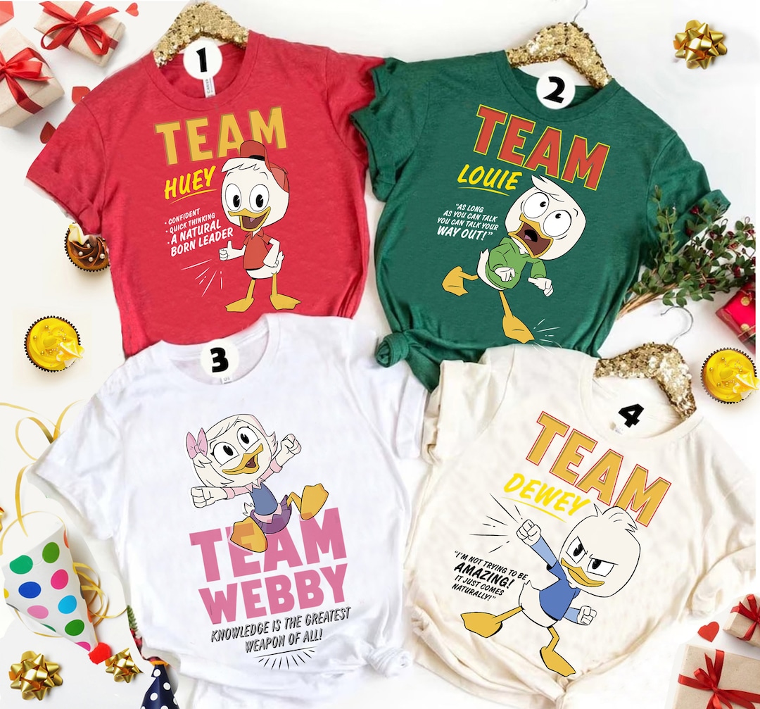 Disney Ducktales Characters Team Dewey I'm Not Trying to Be Amazing T ...