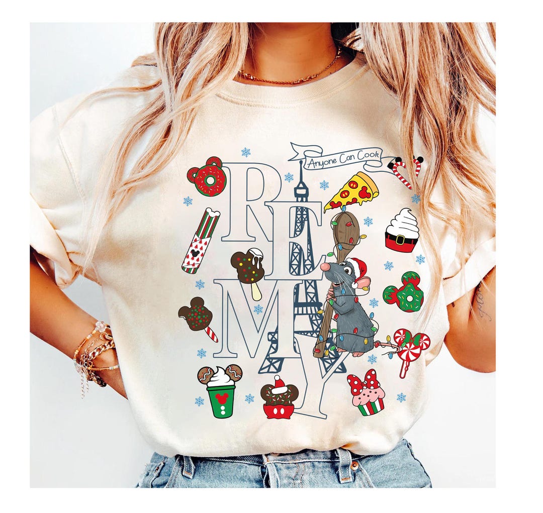 Disney Ratatouille Remy Mouse Christmas Lights Shirt, Remy Chef ...