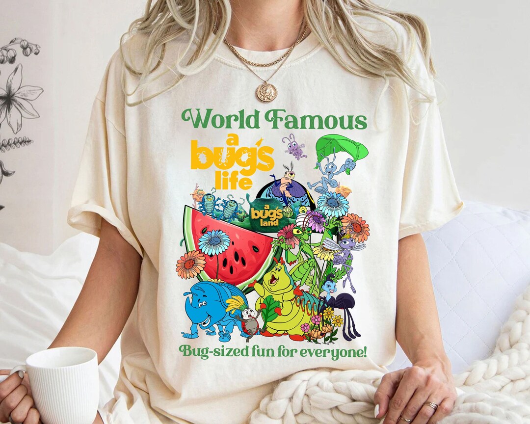 Disney Pixar A Bug's Life Group Shot Shirt, A Bug's Land Disney ...