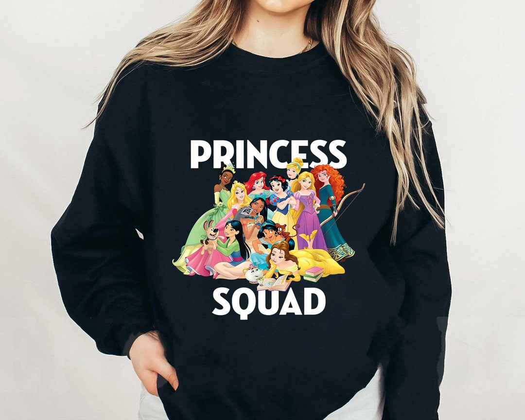 Princess Squad Disney Princess Funny Shirt, Disneyland Family Matching ...