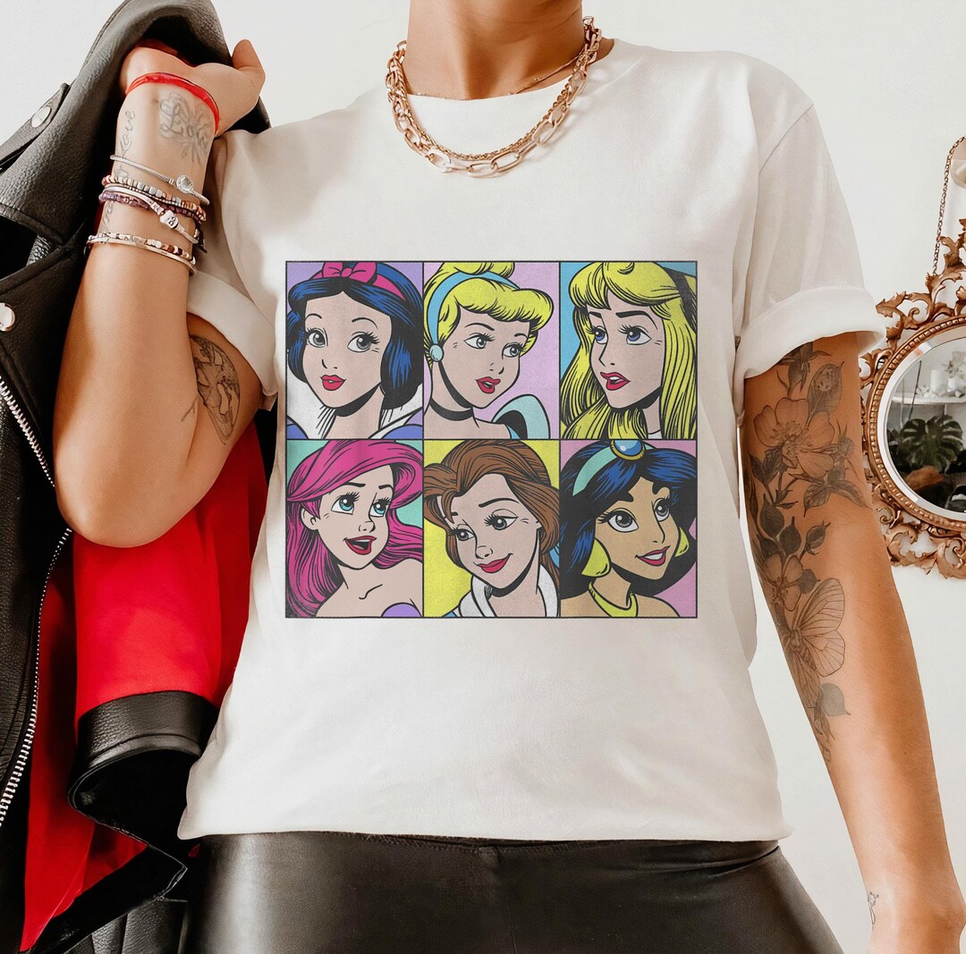 Disney Princess Pop Art Portraits Box up Shirt Snow White - Etsy