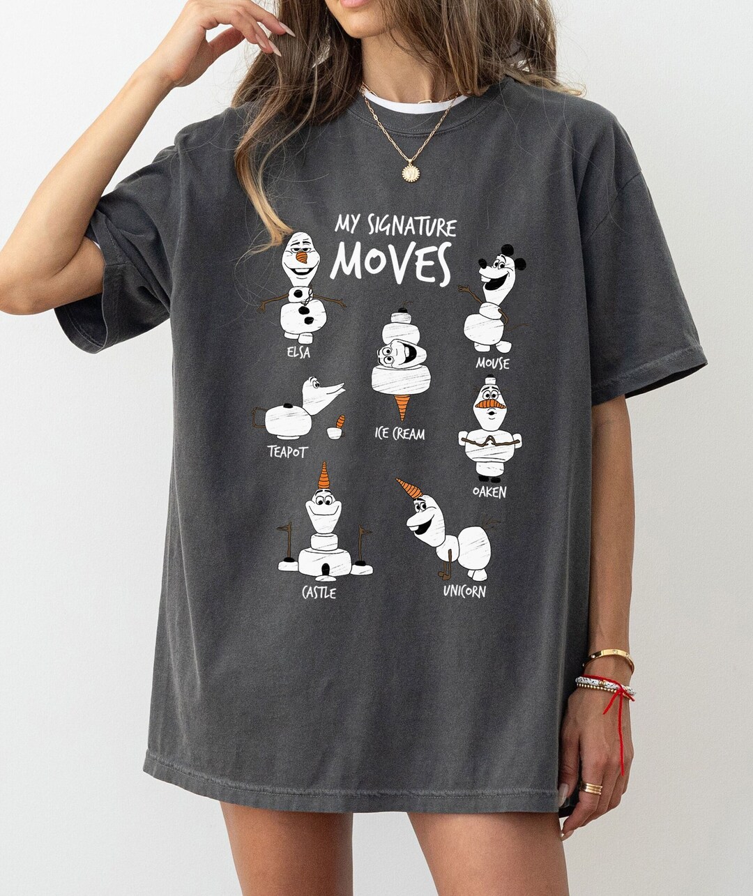 Disney Frozen 2 Olaf My Signature Moves T-shirt Disneyland Family ...