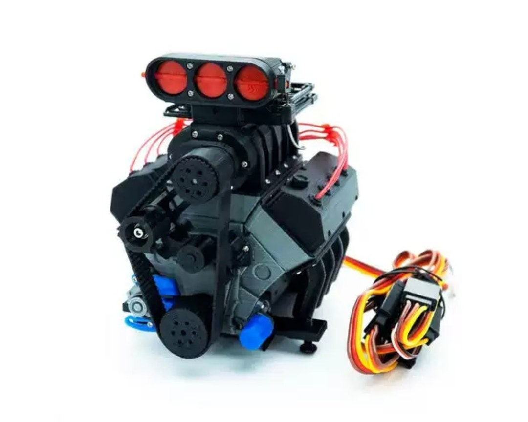 3D Print 1/10 Scale Turbocharged V8 Engine Modeldodge - Etsy