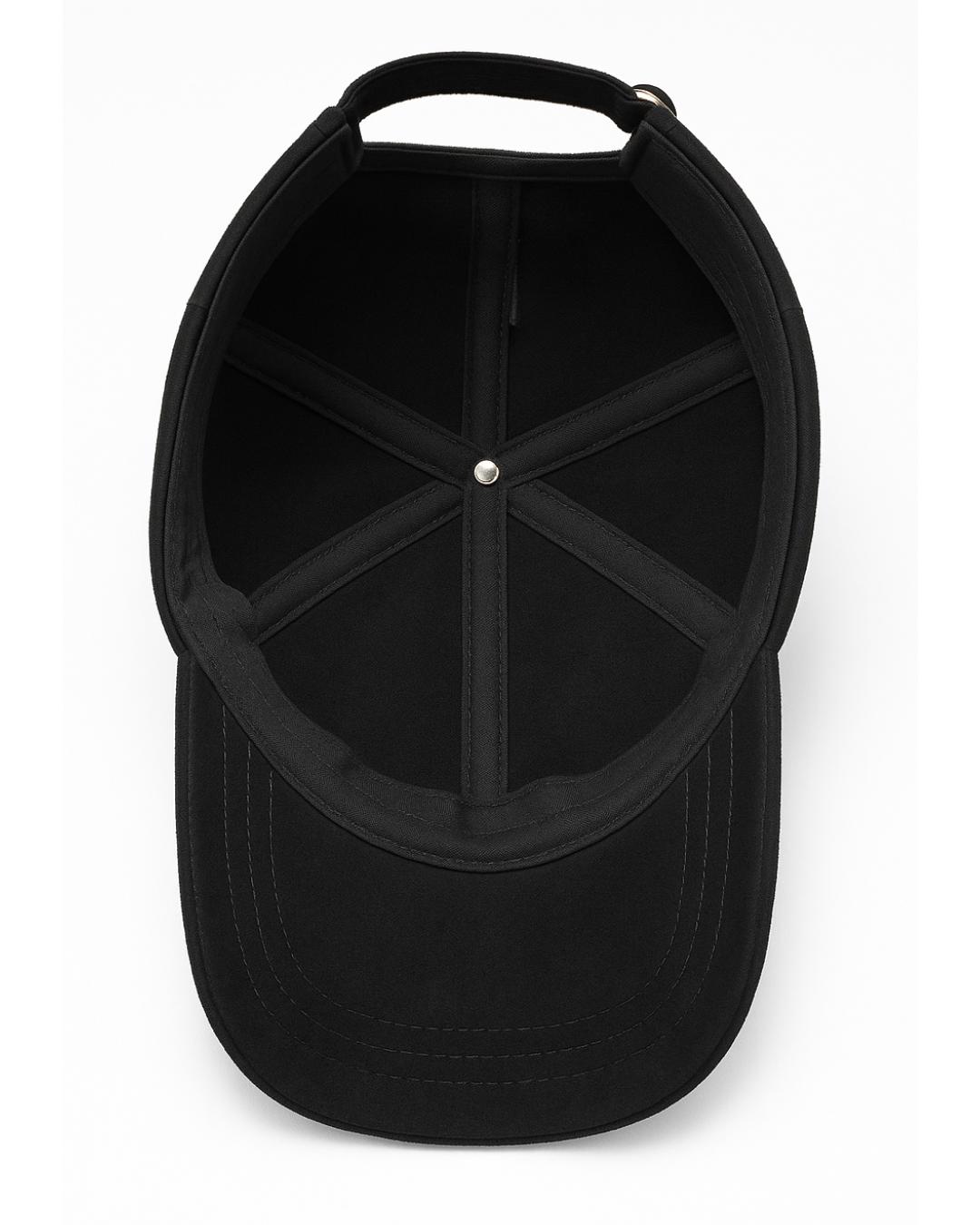 Trucker Hat Leather Velcro Baseball Cap Adjustable Classic Referee Cap ...