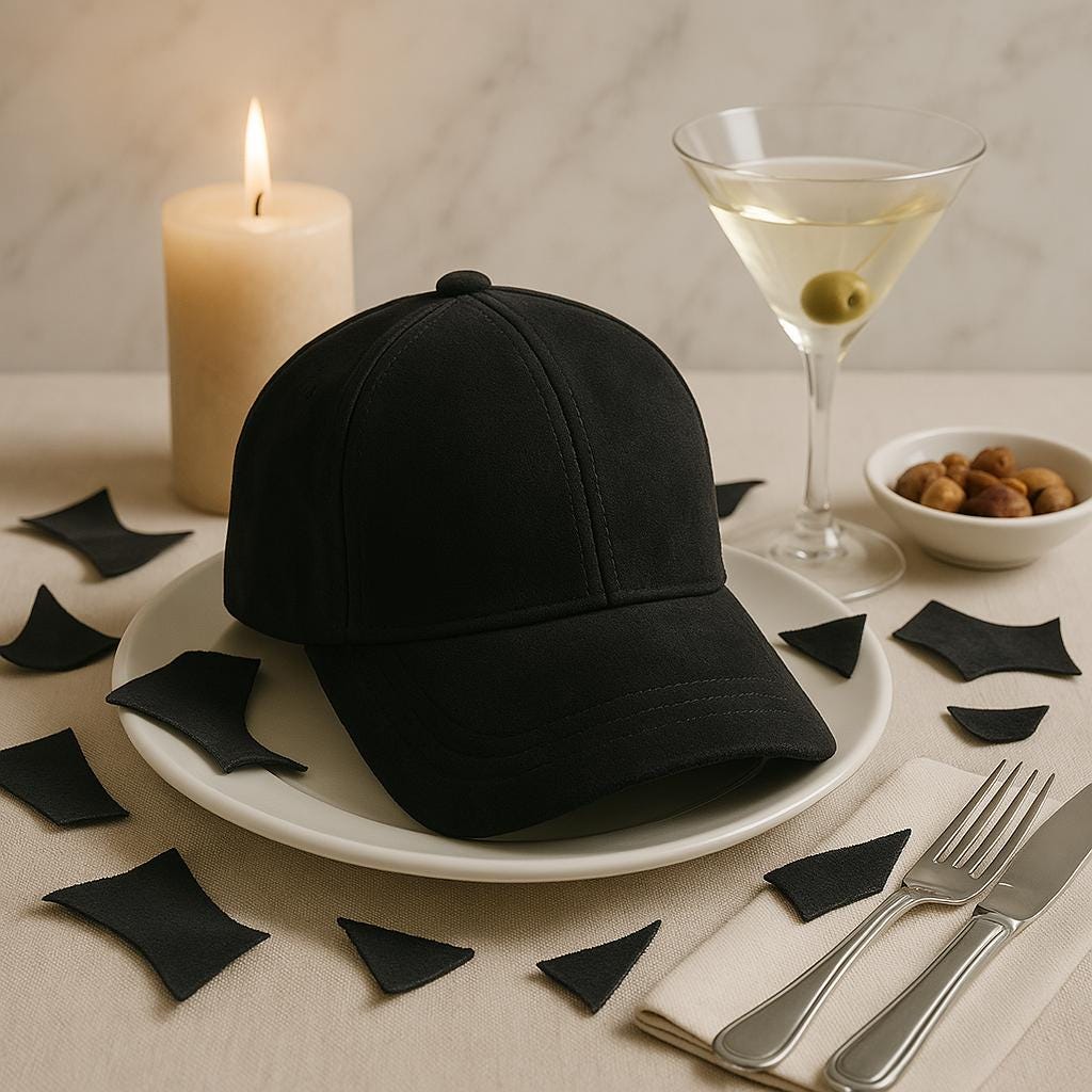 Trucker Hat Leather Velcro Baseball Cap Adjustable Classic Referee Cap ...