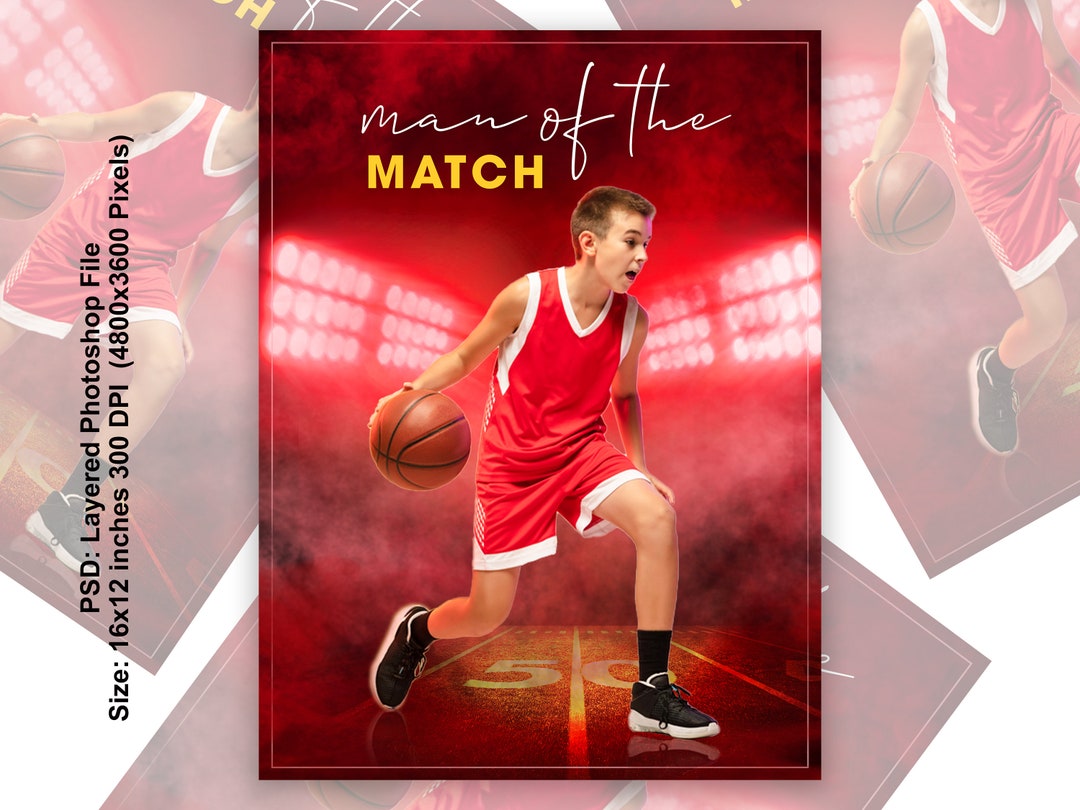 Sports Poster Template - Keep Your Basketball Memories, Photoshop ...