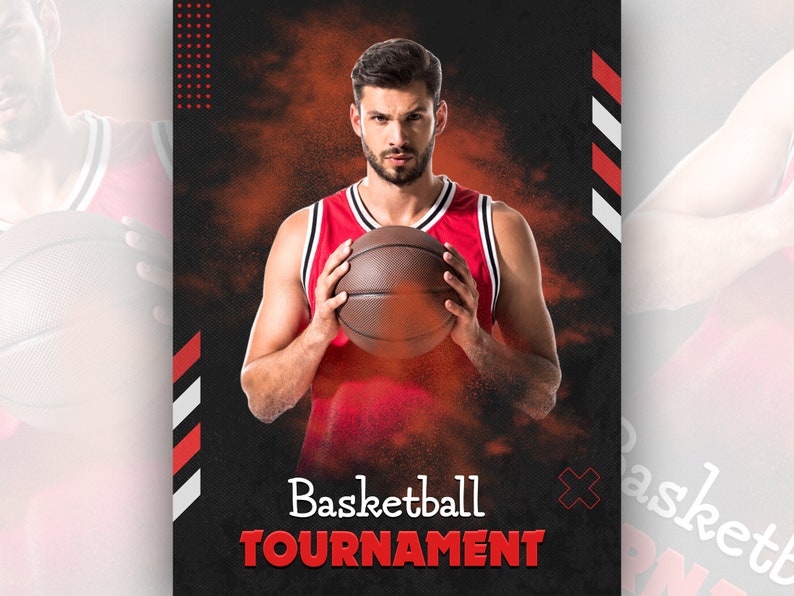 Sports Poster Template - Keep Your Basketball Memories, Digital ...
