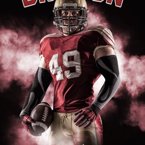 Sports Poster Template - Rugby Digital Background - Football Backdrop ...