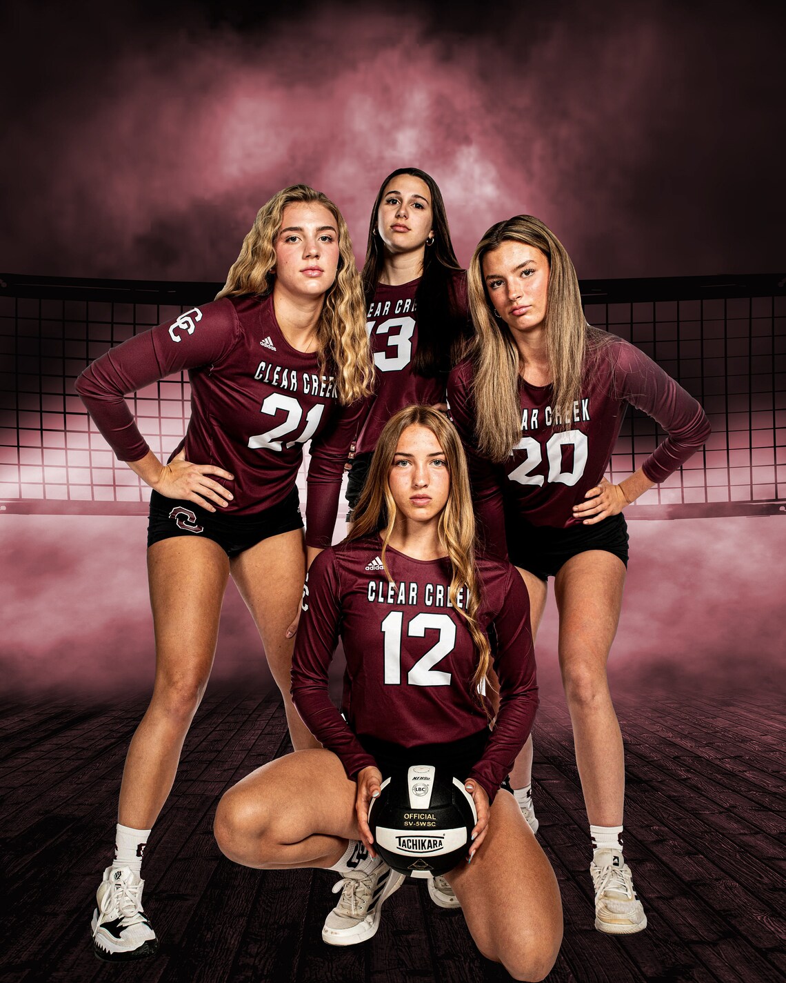 Volleyball Poster Template: Customizable Photo Backdrop (digital ...