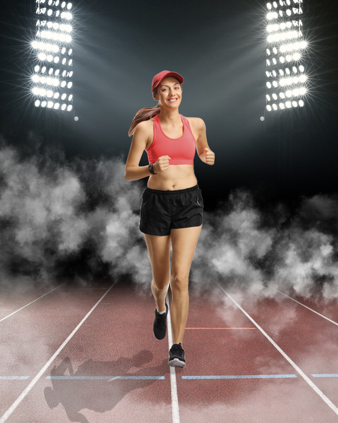 Sports Poster Template, Track and Field Background Custom Sports ...