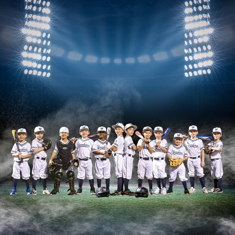 Baseball Poster Template: Digital Sports Photo Backdrop (digital ...