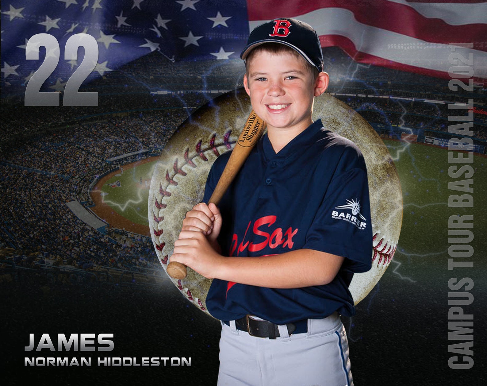 Sports Poster Template - Keep Your Baseball Memories, Photoshop Collage ...