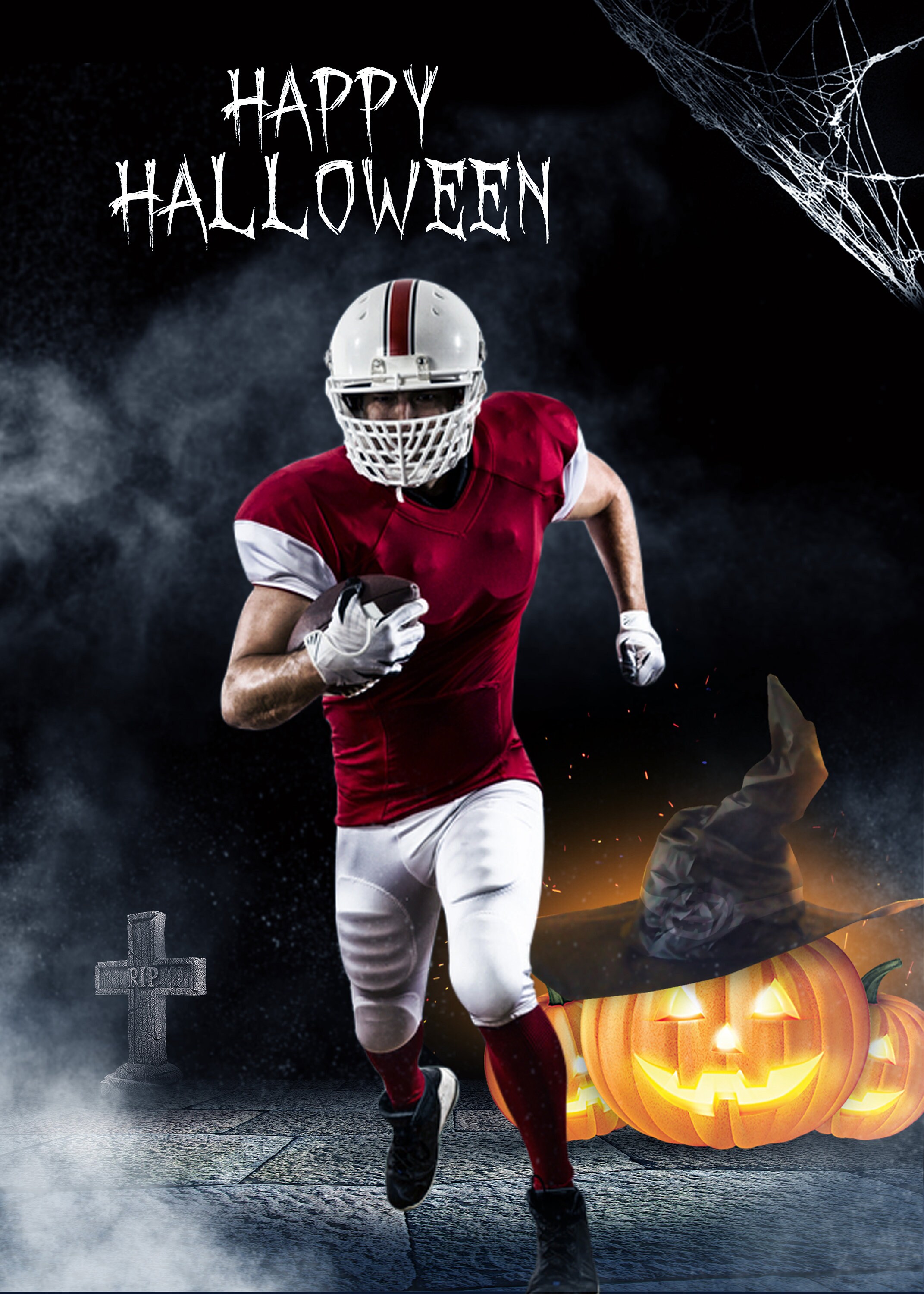 Sports Poster Template - Halloween Backdrops, Photoshop Templates - Etsy