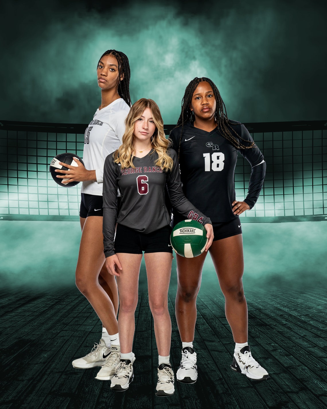 Volleyball Poster Template: Customizable Photo Backdrop (digital ...