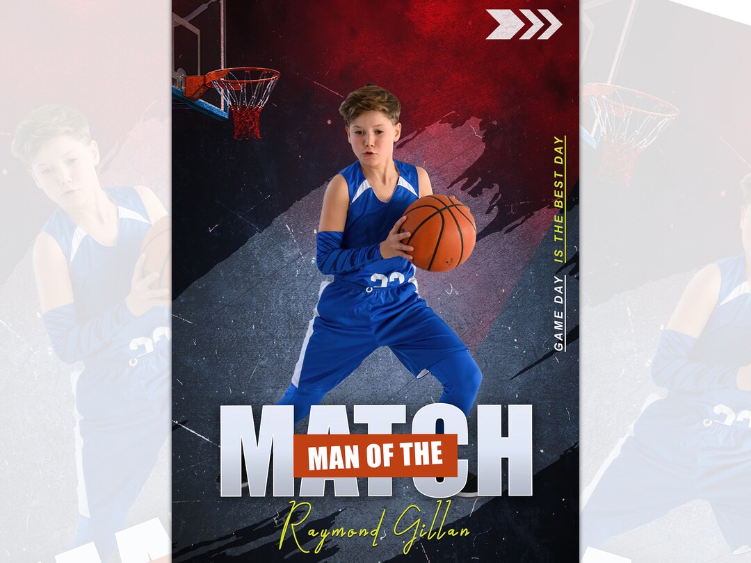 Sports Poster Template - Keep Your Basketball Memories, Digital ...
