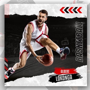 Sports Poster Template - Keep Your Basketball Memories, Digital ...