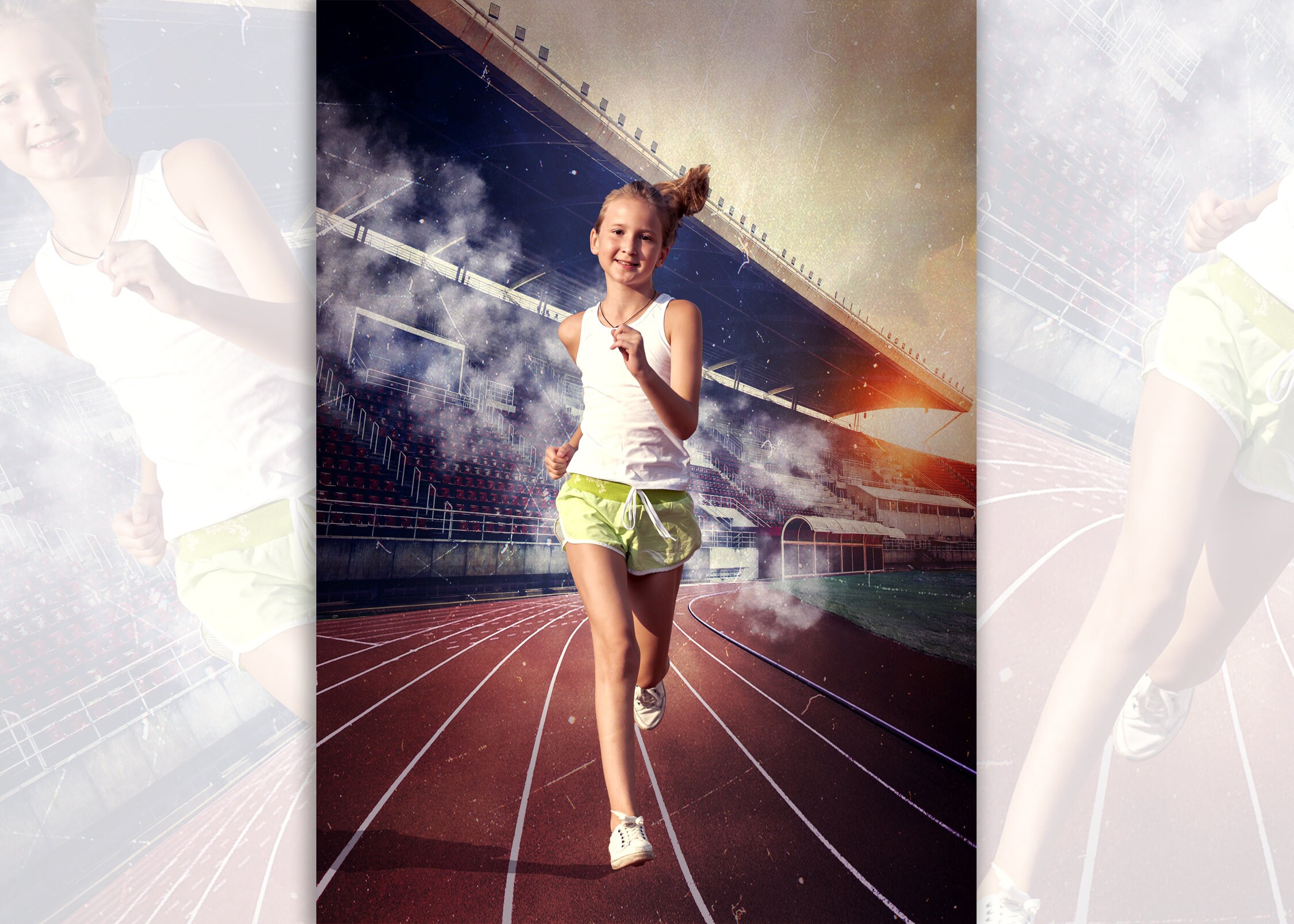 Sports Poster Template, Track and Field Background | Custom Sports ...