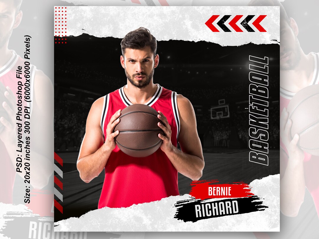 Sports Poster Template - Keep Your Basketball Memories, Digital ...