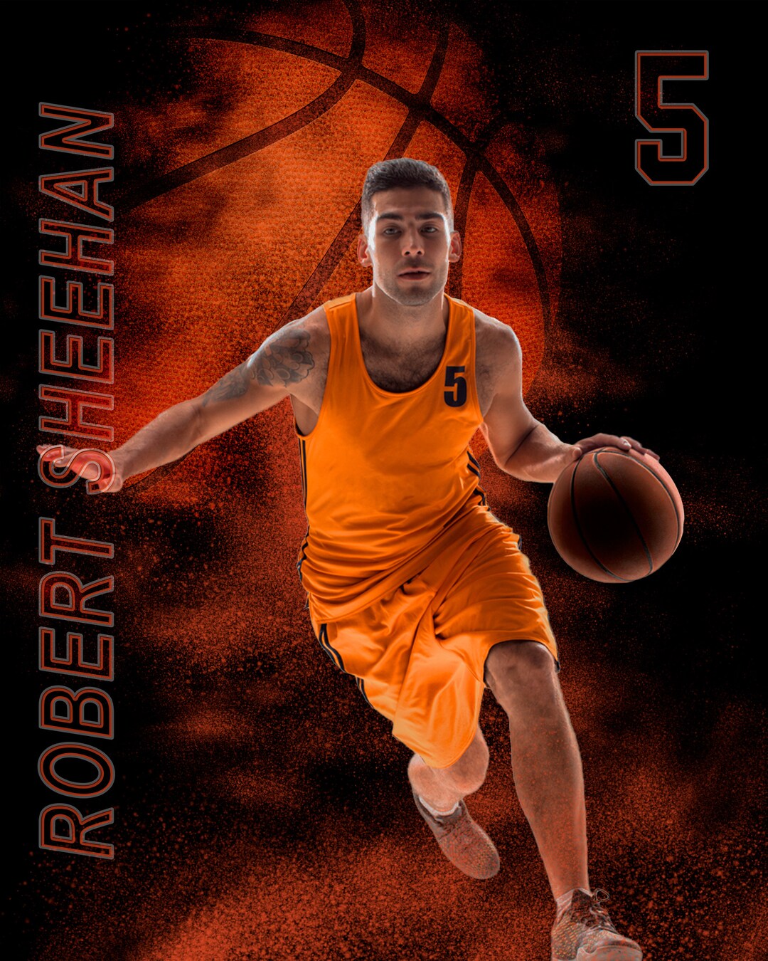 Sports Poster Template - Keep Your Basketball Memories, Digital ...