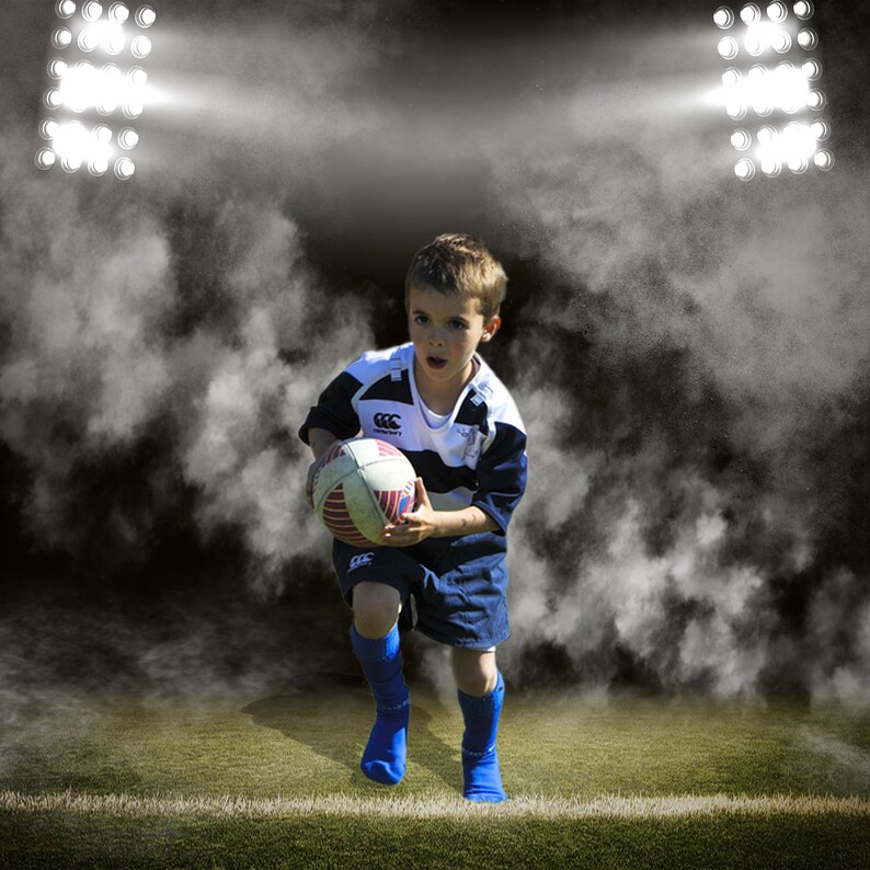 Sports Poster Template Rugby Digital Background Rugby Backdrop Rugby ...